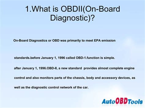 Obd System Quick Guide Ppt
