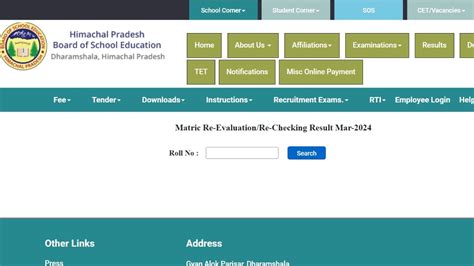 Hpbose 10th Revaluation Result 2024 Out Himachal Pradesh Class 10 Results Live At