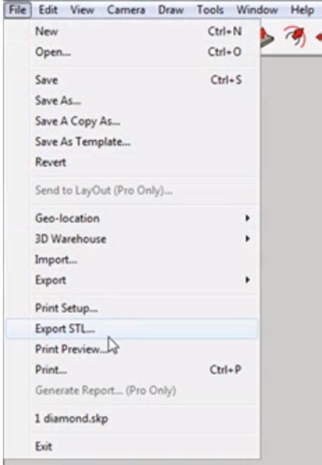 How To Export Files From Sketchup To Stl