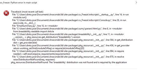 Cx Freeze Convert Python Script To Executable In Windows Stack Overflow