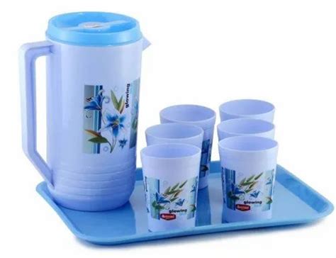 Blue Plastic Jug Glass Set At ₹ 300set In New Delhi Id 24742050348