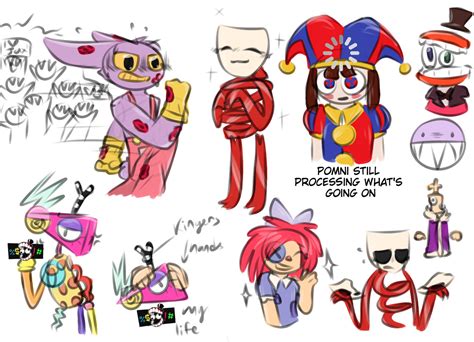The Amazing Digital Circus Doodles Raaaaaahhhh By Auroraeeveelution145