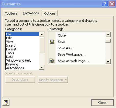 Choosing And Displaying A Toolbar Customizing Toolbar Options Adding Commands To A Toolbar