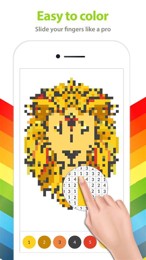 Color By Number For Adults By Peaksel