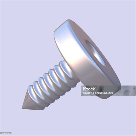 3d 볼트 일러스트 레이 션 렌더링 측면보기 3차원 형태에 대한 스톡 사진 및 기타 이미지 3차원 형태 강철 건설 기계류 Istock