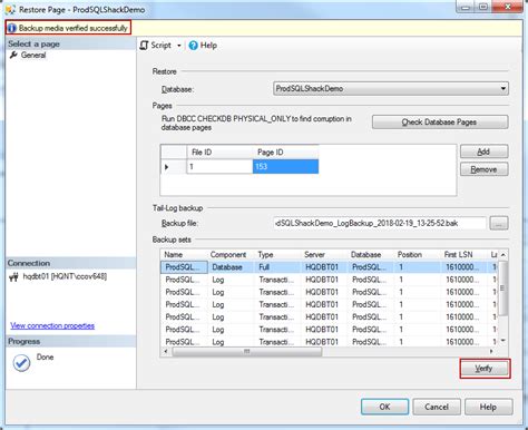 How To Perform A Page Level Restore In SQL Server