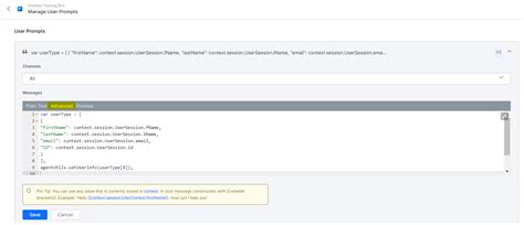 How To Get User Info From Context To Display On Smartassist Agent Console Anonymous User Issue