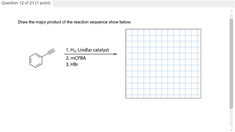 Solved Draw The Major Product Of The Reaction Sequence Show