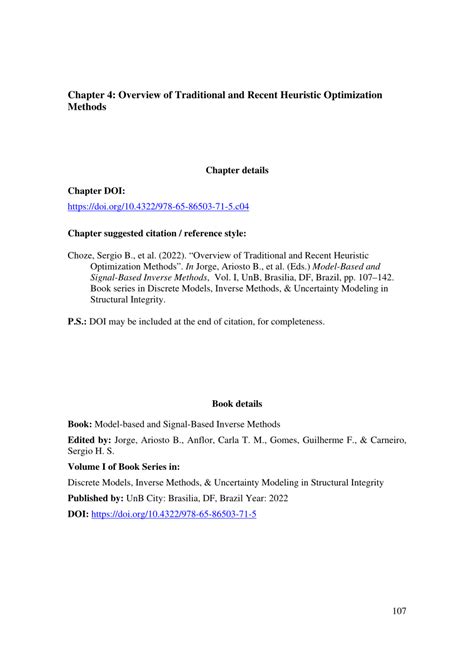 PDF Overview Of Traditional And Recent Heuristic Optimization Methods