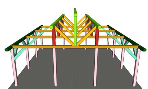 Fitting The Diagonal Braces To The Ridge Beam Howtospecialist How
