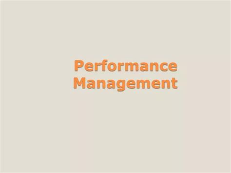 PPT Performance Management PowerPoint Presentation Free Download ID
