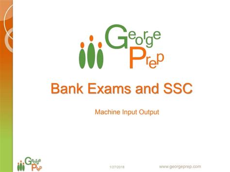 Banks Ssc Input Output Pptx
