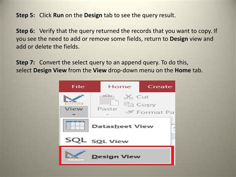 PPT Creating An Append Query In Microsoft Access PowerPoint Presentation ID