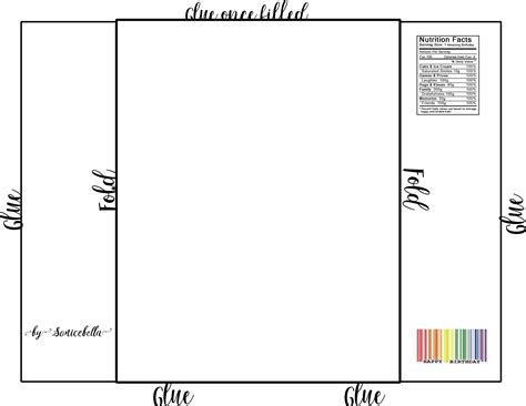Printable Candy Bar Wrapper Paper