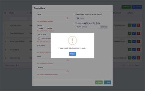 AJAX Data Table CRUD With Vue Js And Lumen Laravel By Variancode Codester