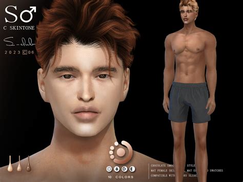 The Sims Resource Nature Color Male Skintones By S Club In 2024