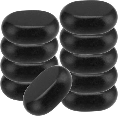 Sehoi 10 Piece 3 Inches Large Basalt Hot Stones Hot