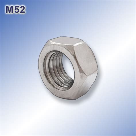 Sechskantmutter M52 Din 934 A2 Edelstahl Regelgewinde Rechts