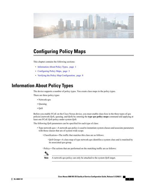 Pdf Configuring Policy Maps Cisco Global Home Page · Configuring Policy Maps Information