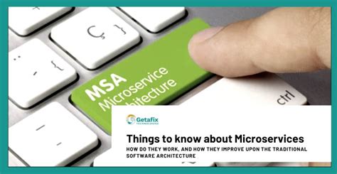 Things To Know About Microservices Getafix Technologies