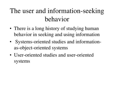 Ppt Information Seeking Behavior Powerpoint Presentation Id6223847