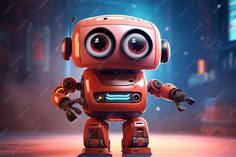 Premium Ai Image Cute And Smiling Robot Realistic Style