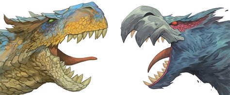 Garrett Hanna Nargacuga Tigrex Monster Hunter Series Highres Black Fur Close Up Green