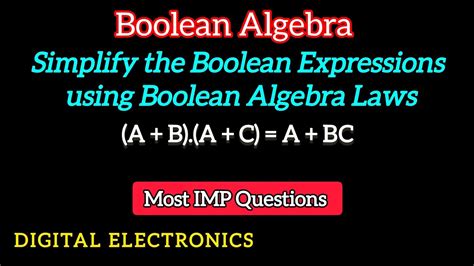 Boolean Expression Simplification Booleanalgebra Digital Electronics Logic Q Abaca