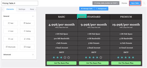 Simple Steps To Design And Customize Your Pricing Table