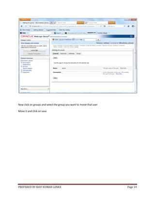 Creating Users And Groups In Obiee 11 G PDF