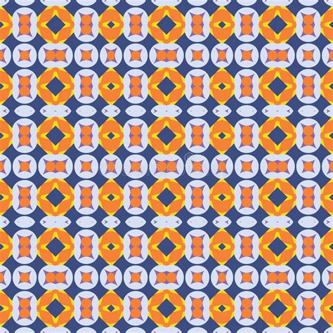 Seamless Geometric Vector Pattern With Abstract Ornament Stock Vector