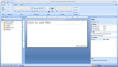 Jim Delahunt World Ready Ssrs Reportbuilder Report Body Properties