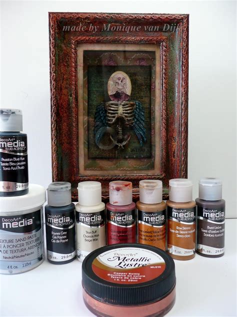Moniques Pretty Dark Art Assemblage Art Altered Frame