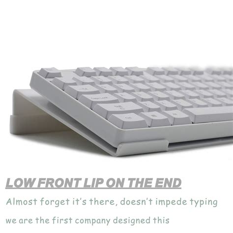 Richboom Acrylic Tilted Computer Keyboard Holder For Easy Ergonomic Typing