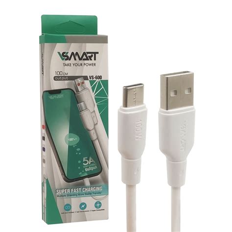 کابل Type C وی اسمارت مدل Vs 600 یک متری آفر پخش