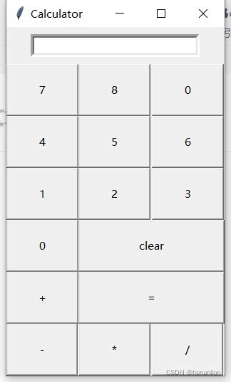 用python中tkinter编制简易计算器源码delete0 Tkend Csdn博客