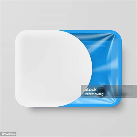 플라스틱 식품 용기 라벨에 대한 스톡 벡터 아트 및 기타 이미지 라벨 폴리스티렌 3차원 형태 Istock