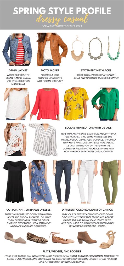 Spring Style Profile Dressy Casual Wardrobe Building Blocks