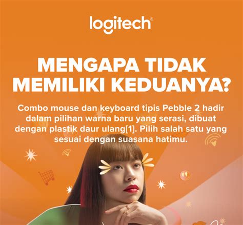 Jual Logitech Pebble Combo Keyboard Dan Mouse Wireless Bluetooth Multi Perangkat Shopee