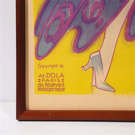 Art Deco La Veuve Joyeuse 1936 Original French Operetta Poster By