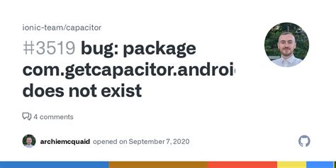 Bug Package Com Getcapacitor Android Does Not Exist Issue 3519 Ionic Team Capacitor GitHub