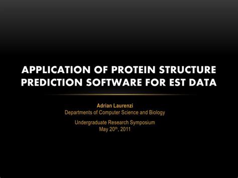 Ppt Protein Structure Prediction Powerpoint Presentation