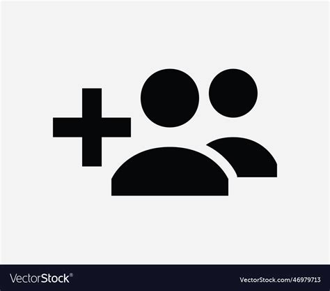 Add User Group Icon Royalty Free Vector Image Vectorstock