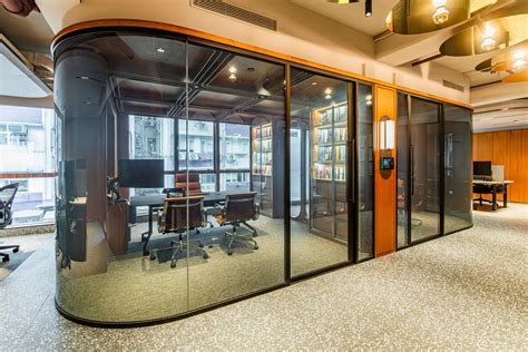 Sliding Partitions By Jeb Group Create Focal Point For Hong Kong Office