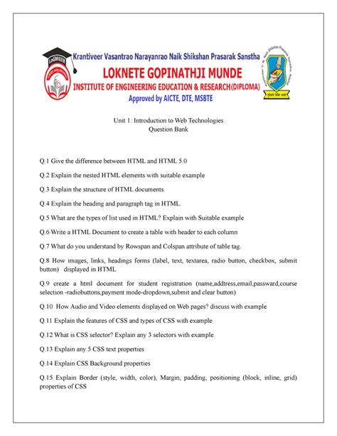 Assignment 1 Web Application Development Unit 1 Introduction To