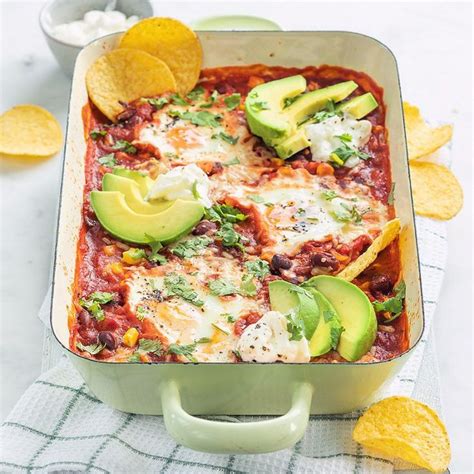 Mexicaanse Bonenschotel Met Ei Recept Gezonde Recepten Bonenschotel Vegetarische Recepten