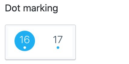 React Native Calendar With Multi Dots And Period Marking Style Stack Overflow