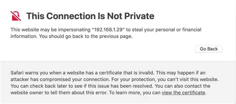 Macos Missing Visit This Website” Bypass To This Connection Is Not