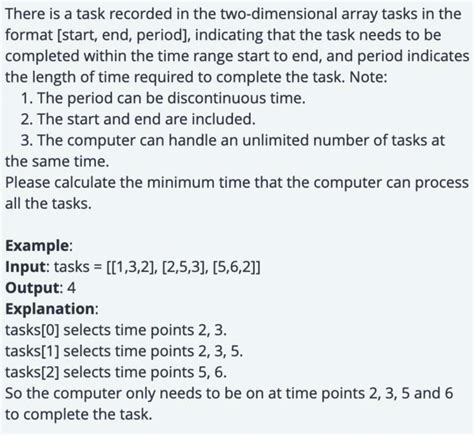 Solved There Is A Task Recorded In The Two Dimensional Array Chegg