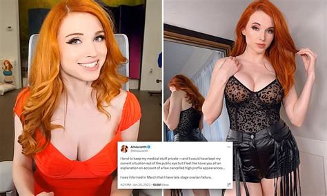 Twitch Star Amouranth Is Diagnosed With Late Stage Ovarian Failure At Age Daily Mail Online